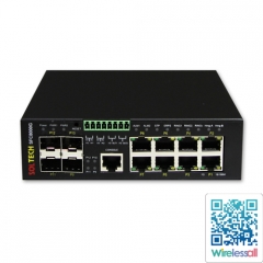 엑사통신-광모듈,안테나,무선랜,시리얼통신,케이블,SFP,GBIC,POF,AOC - SOLTECH SFC8000G GbE 8포트+SFP 2포트+2.5G SFP2포트 링 스위치