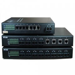 엑사통신-광모듈,안테나,무선랜,시리얼통신,케이블,SFP,GBIC,POF,AOC - SOLTECH SFC400-SCS2 스위칭 광허브 8포트