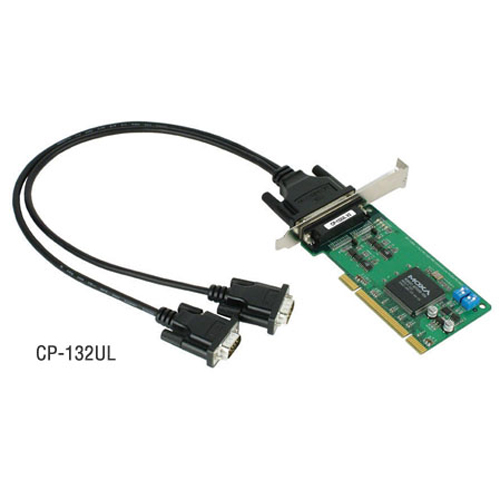 엑사통신-광모듈,안테나,무선랜,시리얼통신,케이블,SFP,GBIC,POF,AOC - MOXA CP-132UL V2 2포트 RS-422/485 LP 케이블 타입 시리얼 PCI