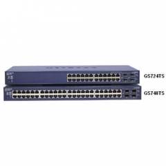 엑사통신-광모듈,안테나,무선랜,시리얼통신,케이블,SFP,GBIC,POF,AOC - NETGEAR GS724TS 24기가포트 4SFP